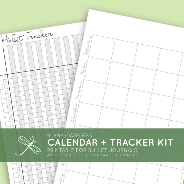 Undated Printable Monthly Habit Tracker | Laura Kinker