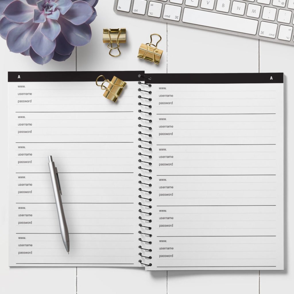 Oval Beach Password Journal | Laura Kinker Designs