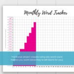 Monthly Word Trackers | Laura Kinker