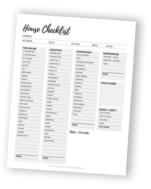 The Ultimate House Hunting Guide | Laura Kinker